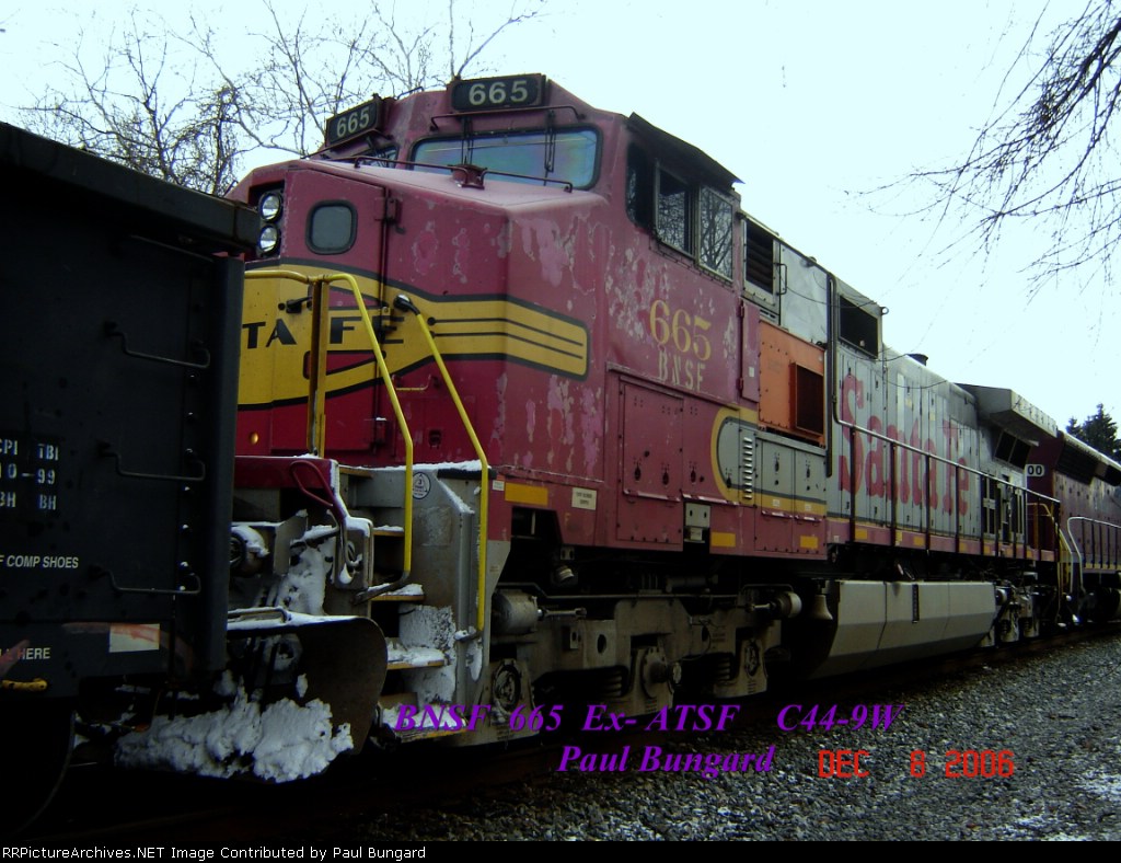 BNSF 665 C44-9W 12/08/2006
